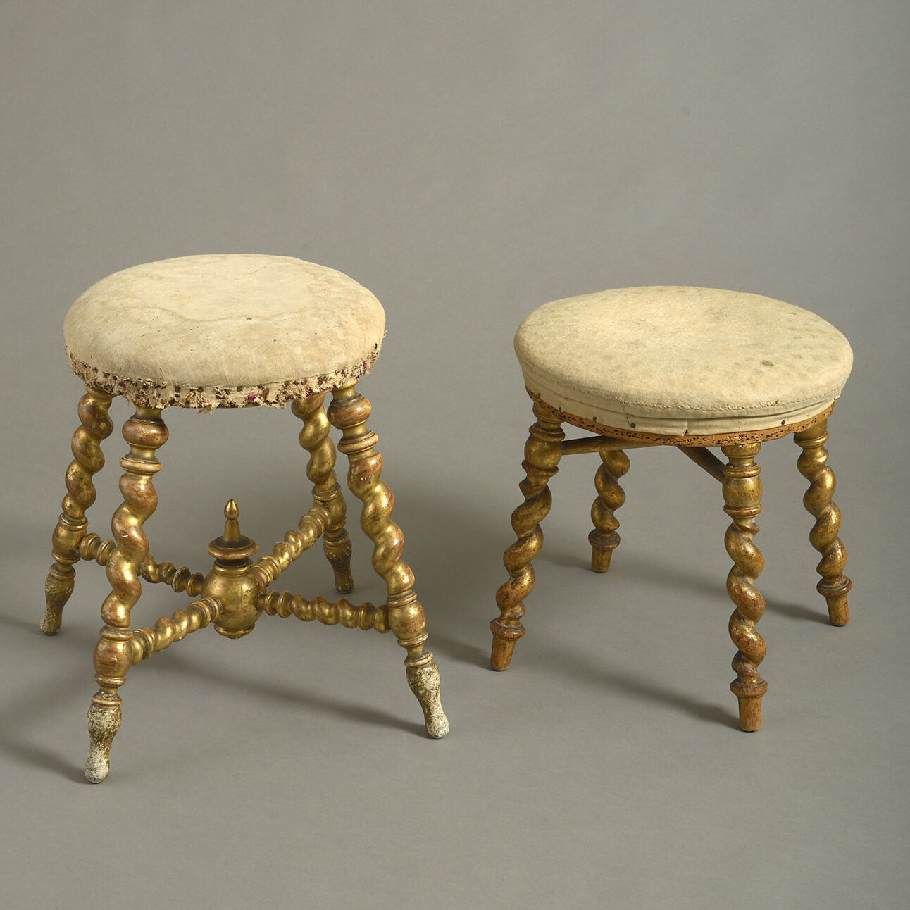 Two Victorian Gilt-Wood Stools - Adam Calvert Bentley