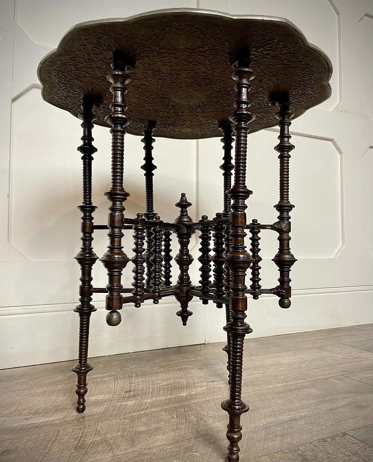 Interesting 19th Century Iron Table - Adam Calvert Bentley