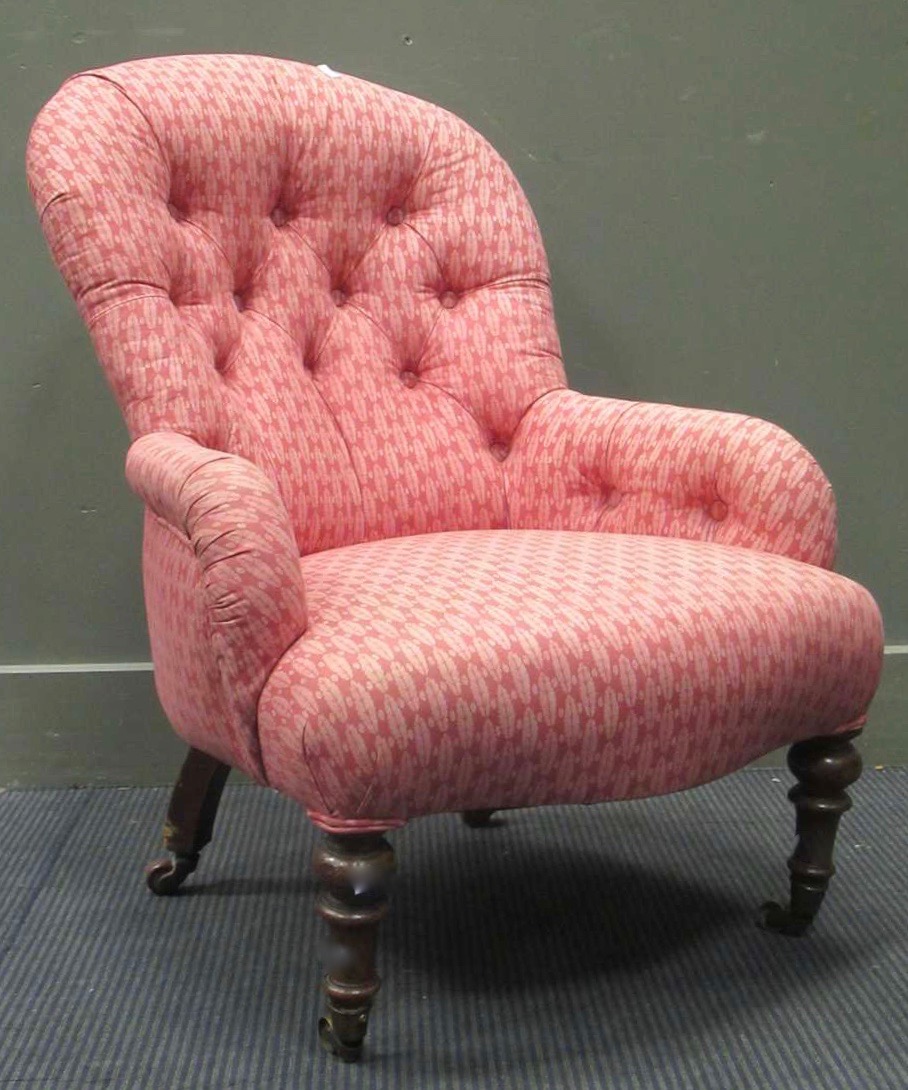 Victorian Buttoned Chair - Adam Calvert Bentley