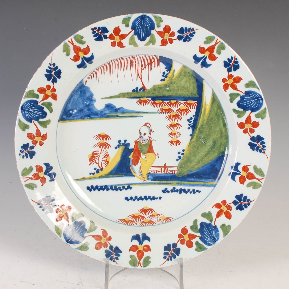 London Delft Pottery Charger - Adam Calvert Bentley