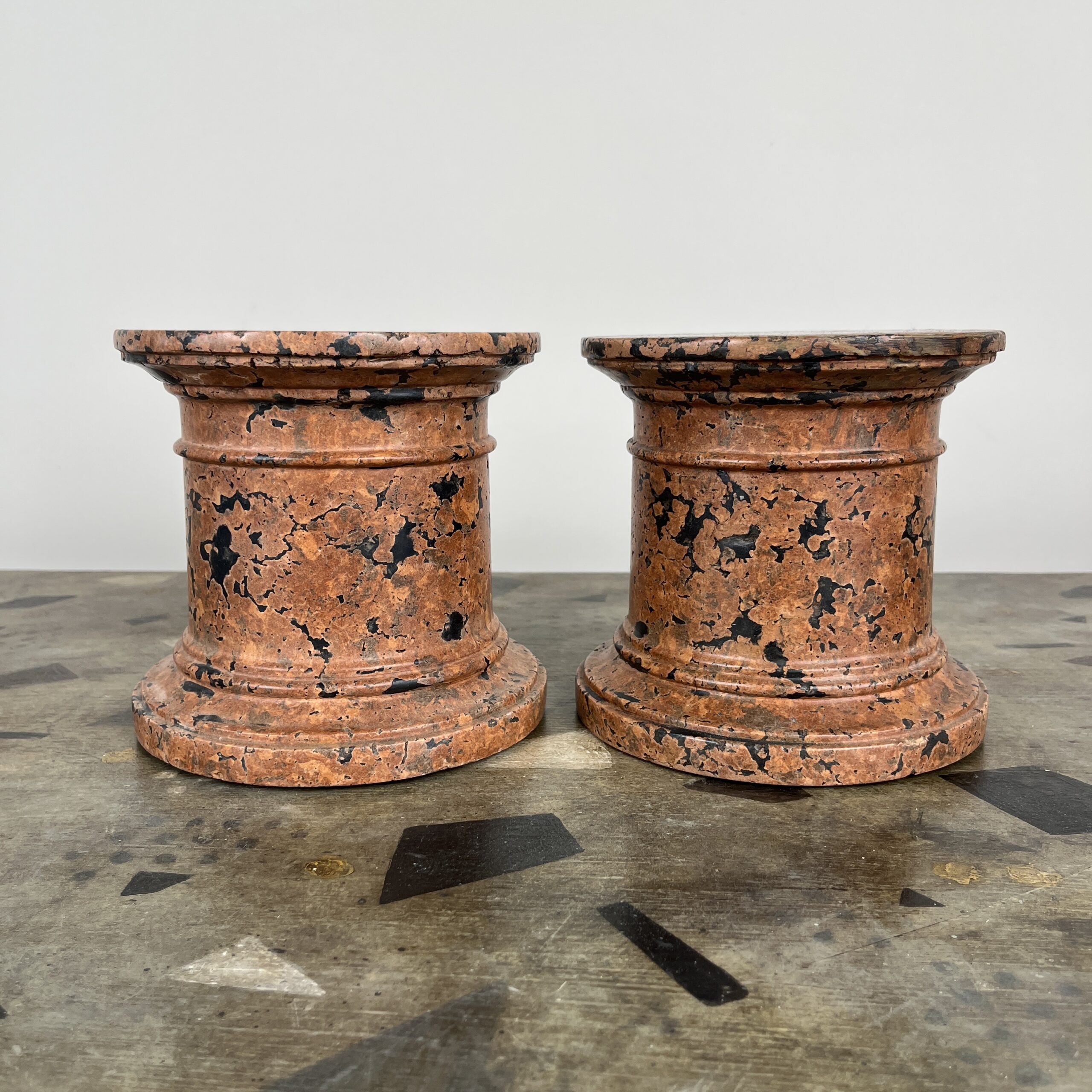 Pair of Victorian Marble Plinths - Adam Calvert Bentley