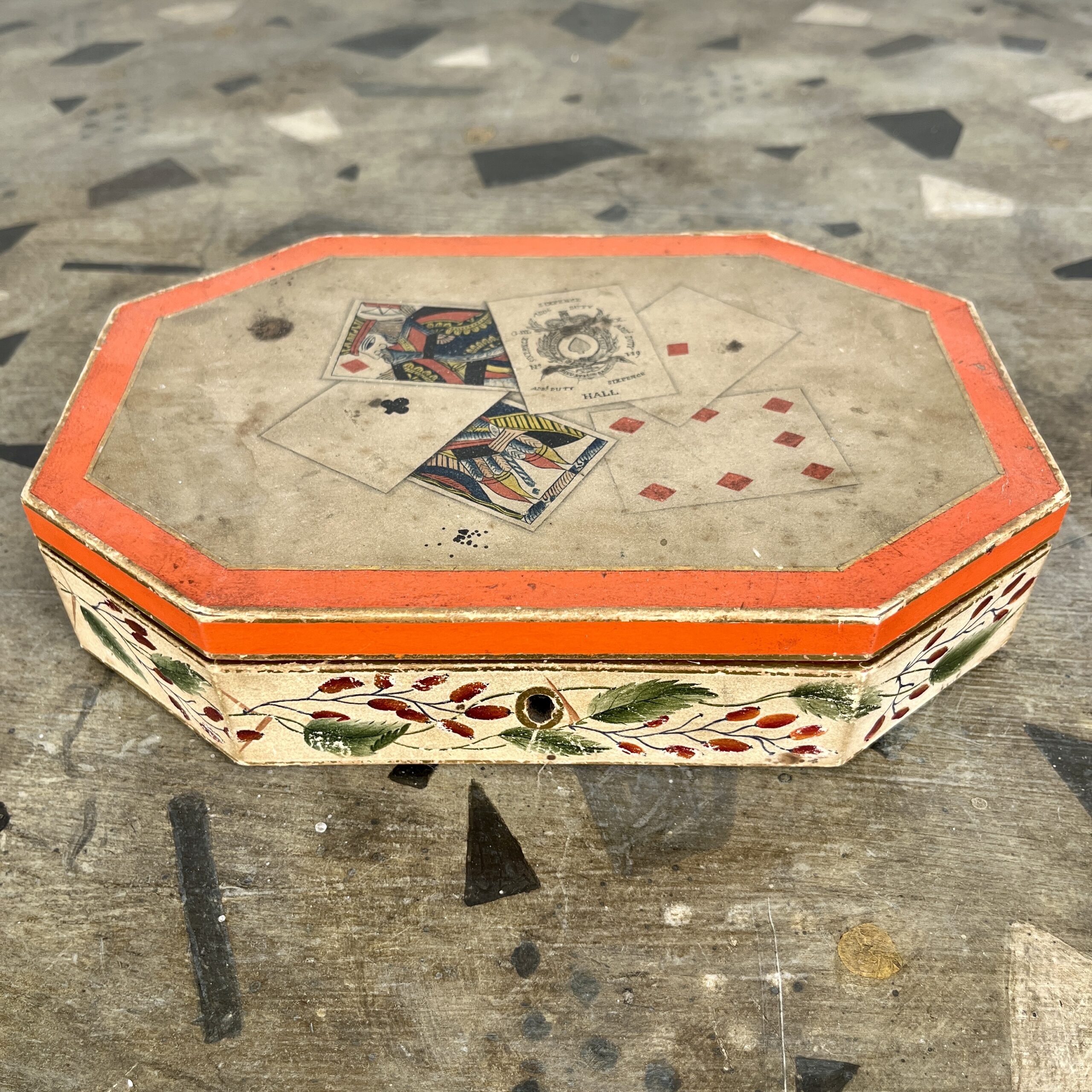 Regency Painted Games Box - Adam Calvert Bentley