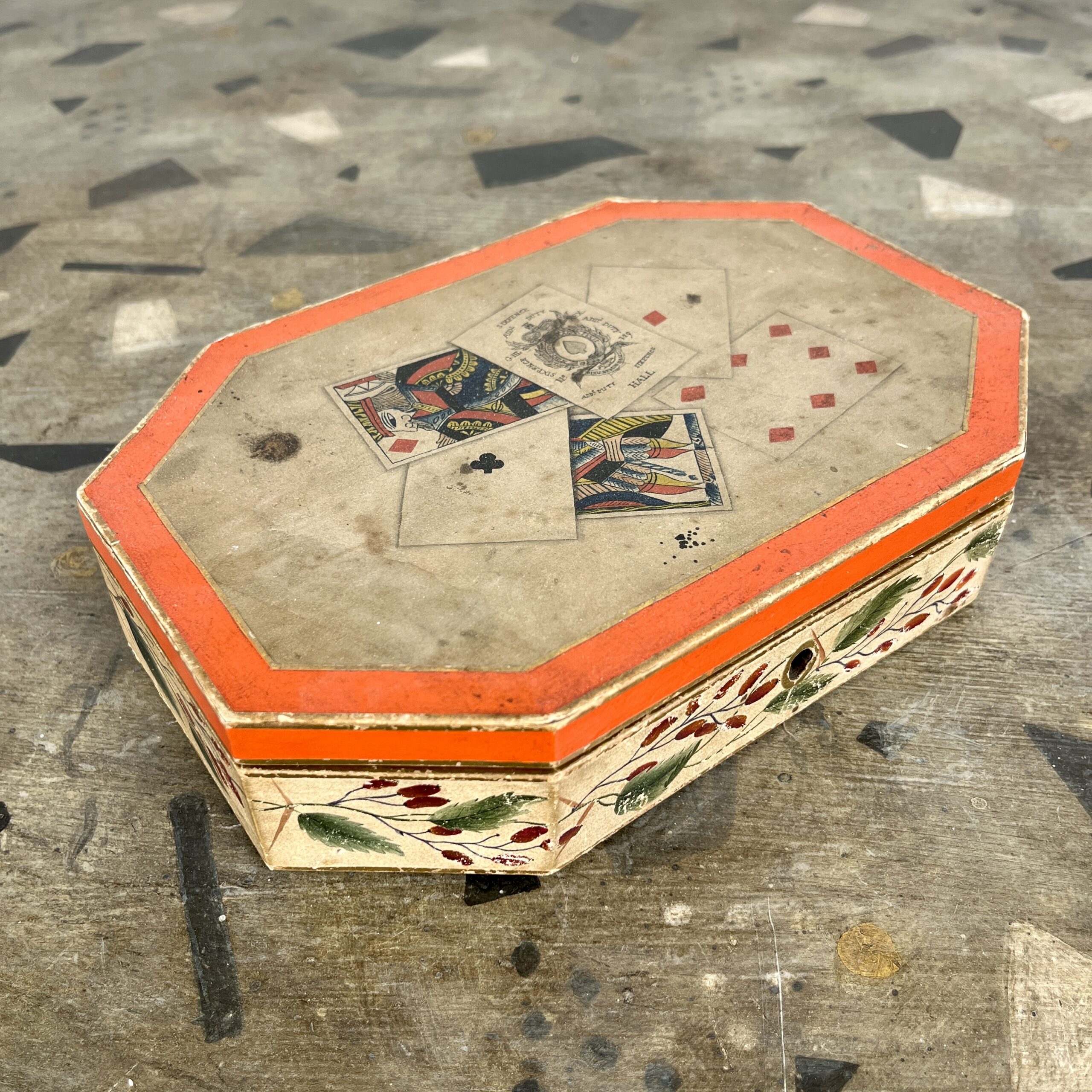 Regency Painted Games Box - Adam Calvert Bentley