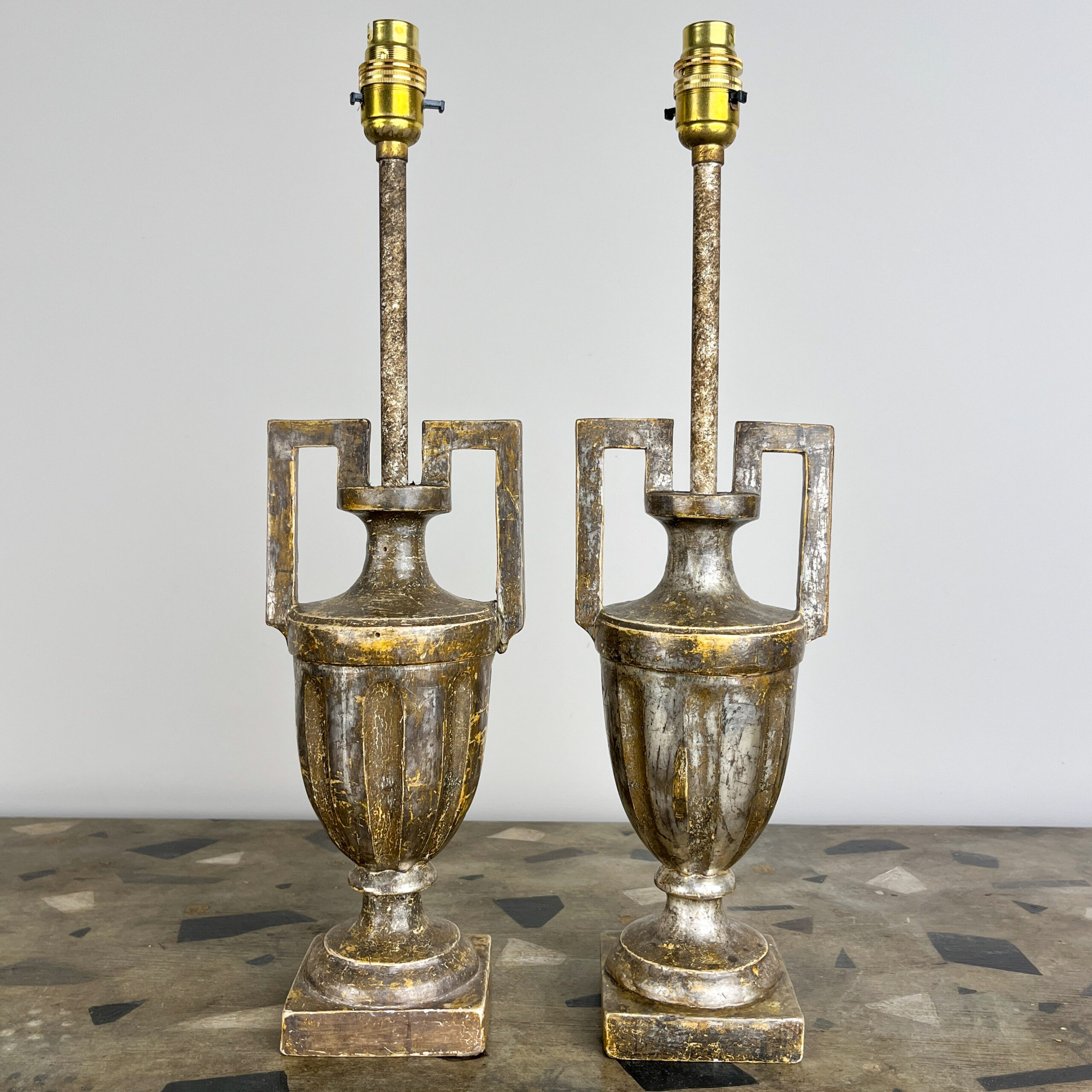 Pair of 18th Century Silver-Gilt Lamps - Adam Calvert Bentley