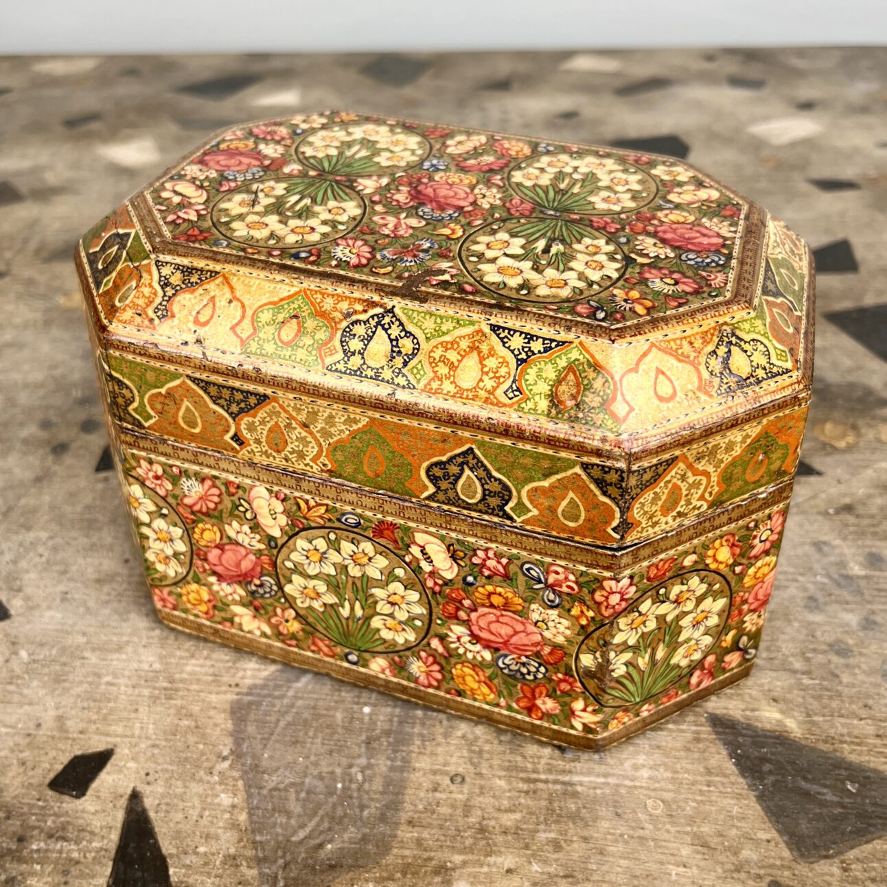 19th century Kashmir Lacquer Box – Adam Calvert Bentley