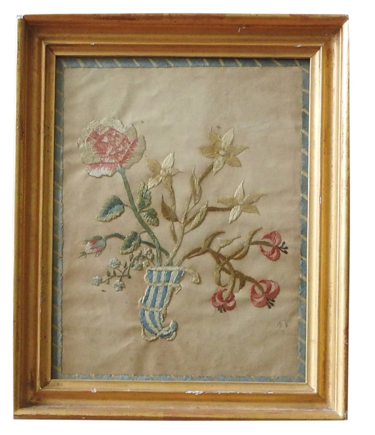 Pair of George III Silkwork Pictures - Adam Calvert Bentley