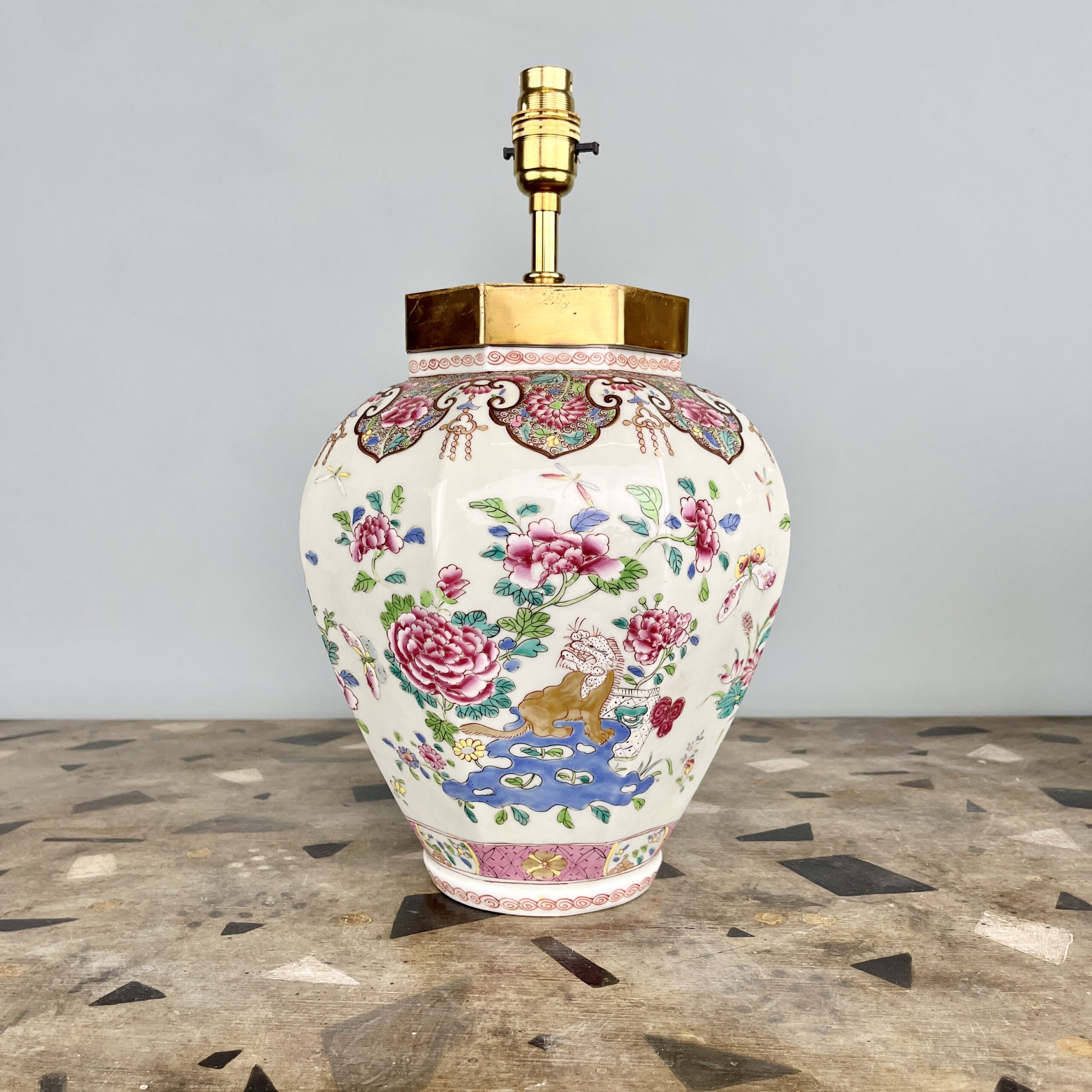Pair of Samson Porcelain Vase Lamps - Adam Calvert Bentley