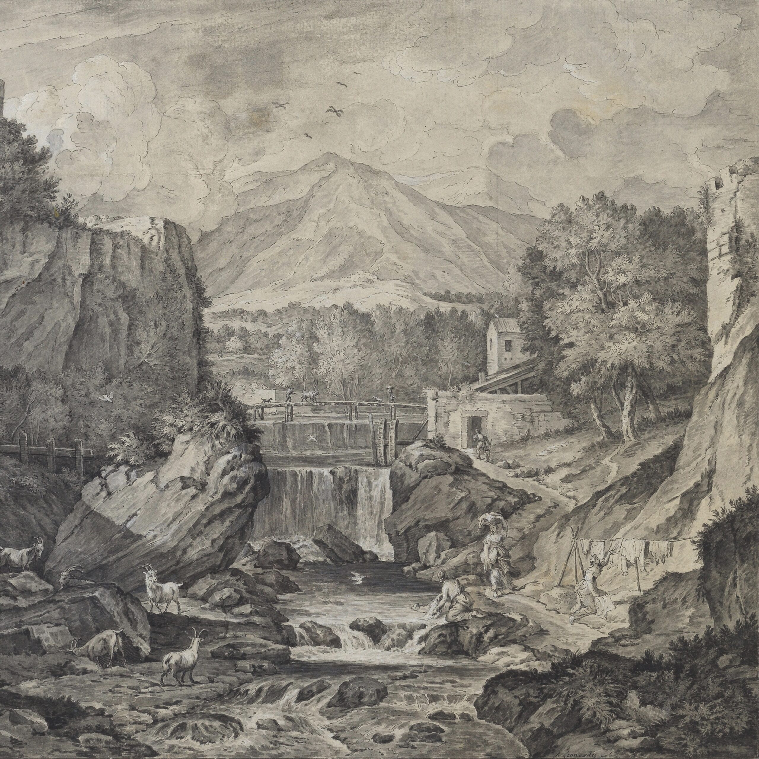 Pair of 18th Century Watercolour Drawings by Giacomo Leonardis - Adam ...