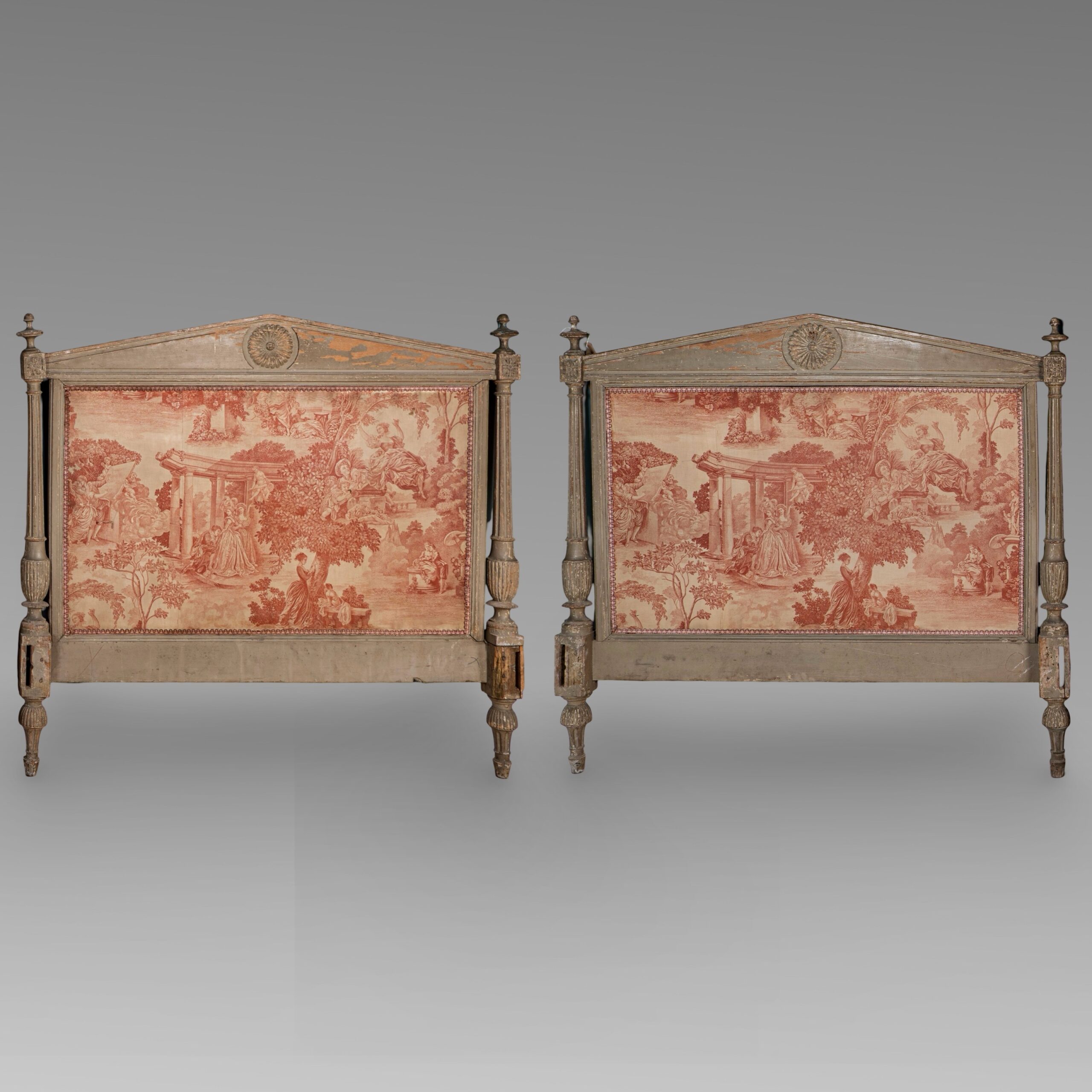 Antique Directoire Painted Bed or Pair of Headboards - Adam Calvert Bentley