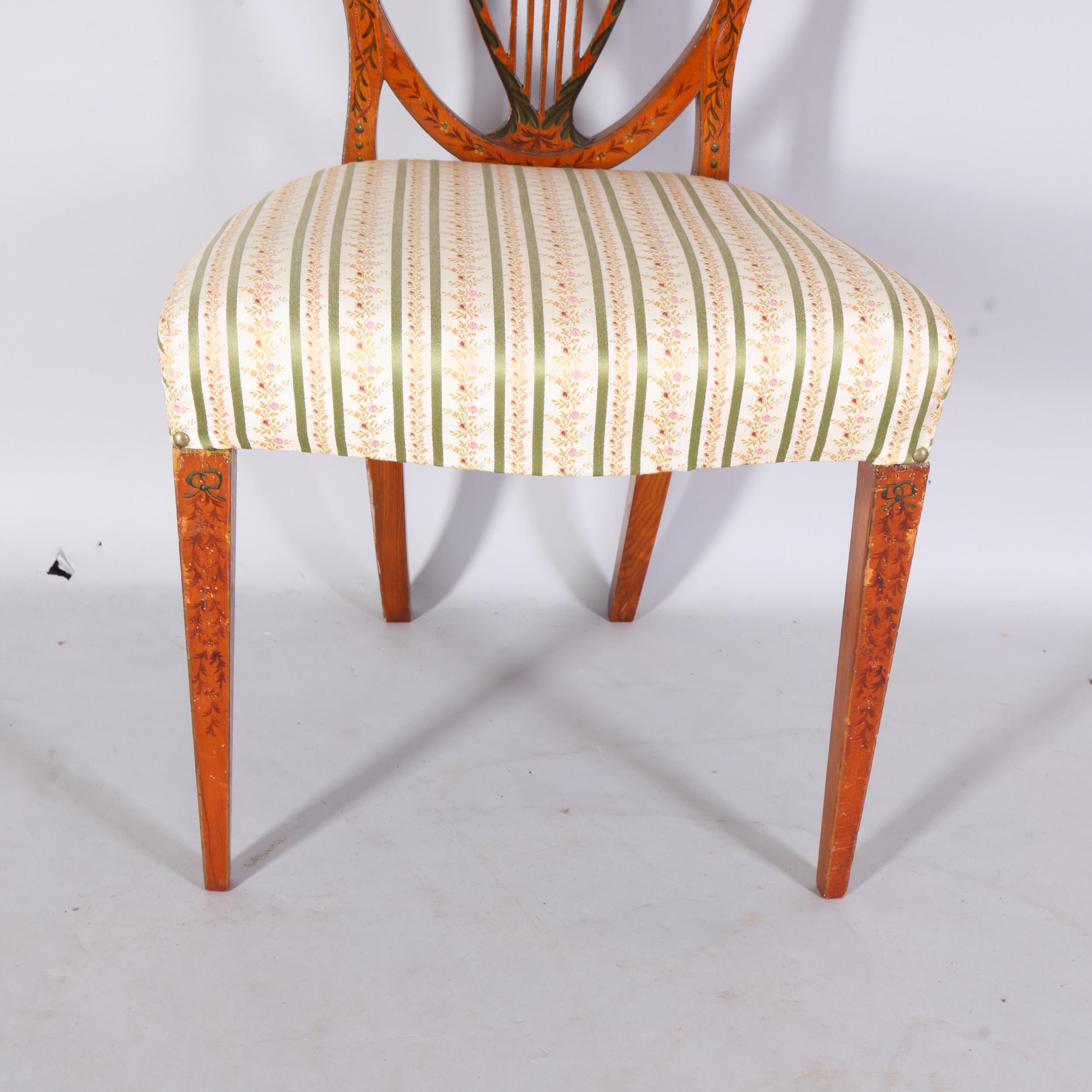 George III Painted Chair - Adam Calvert Bentley