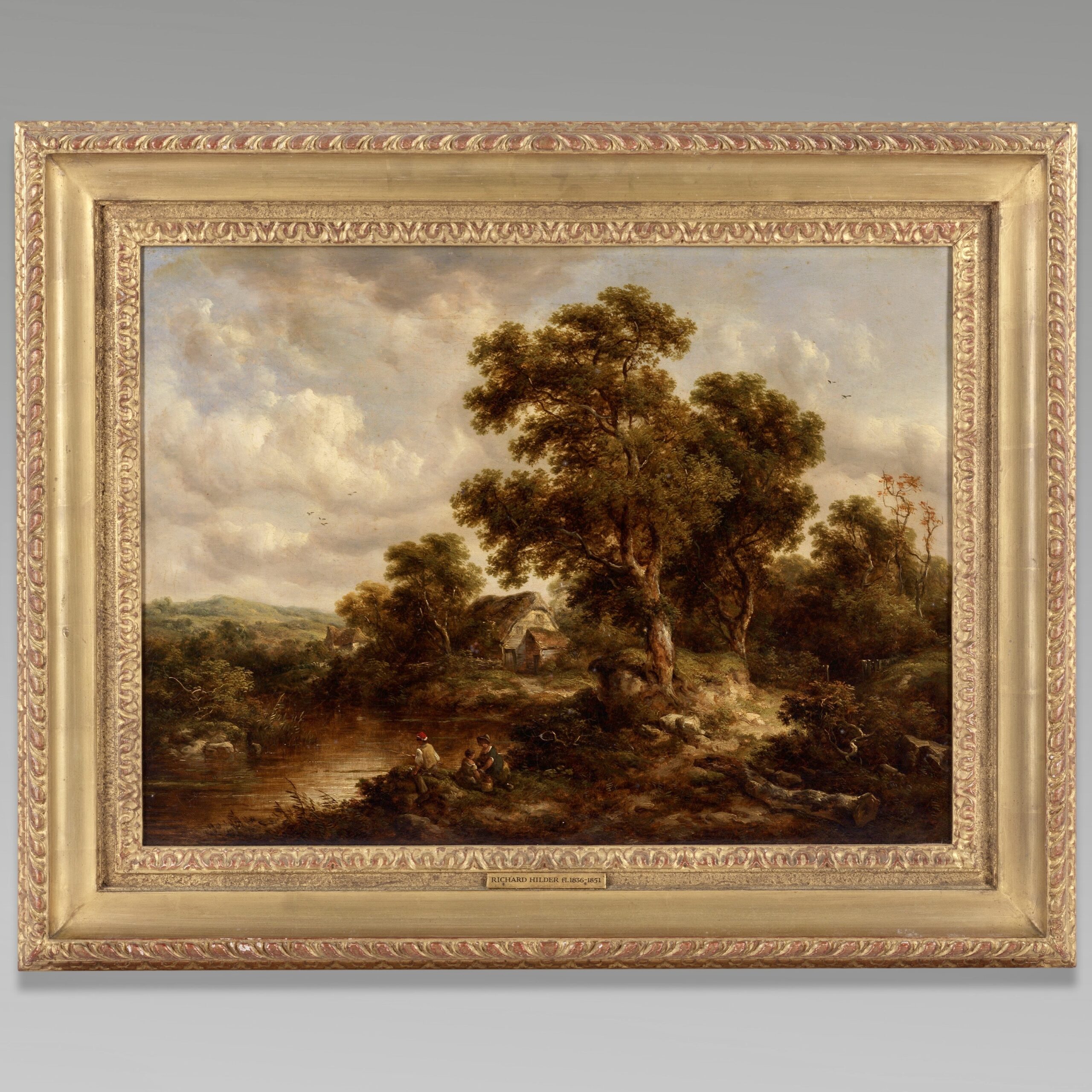 Richard H. Hilder, Antique Oil Painting of a Landscape - Adam Calvert ...