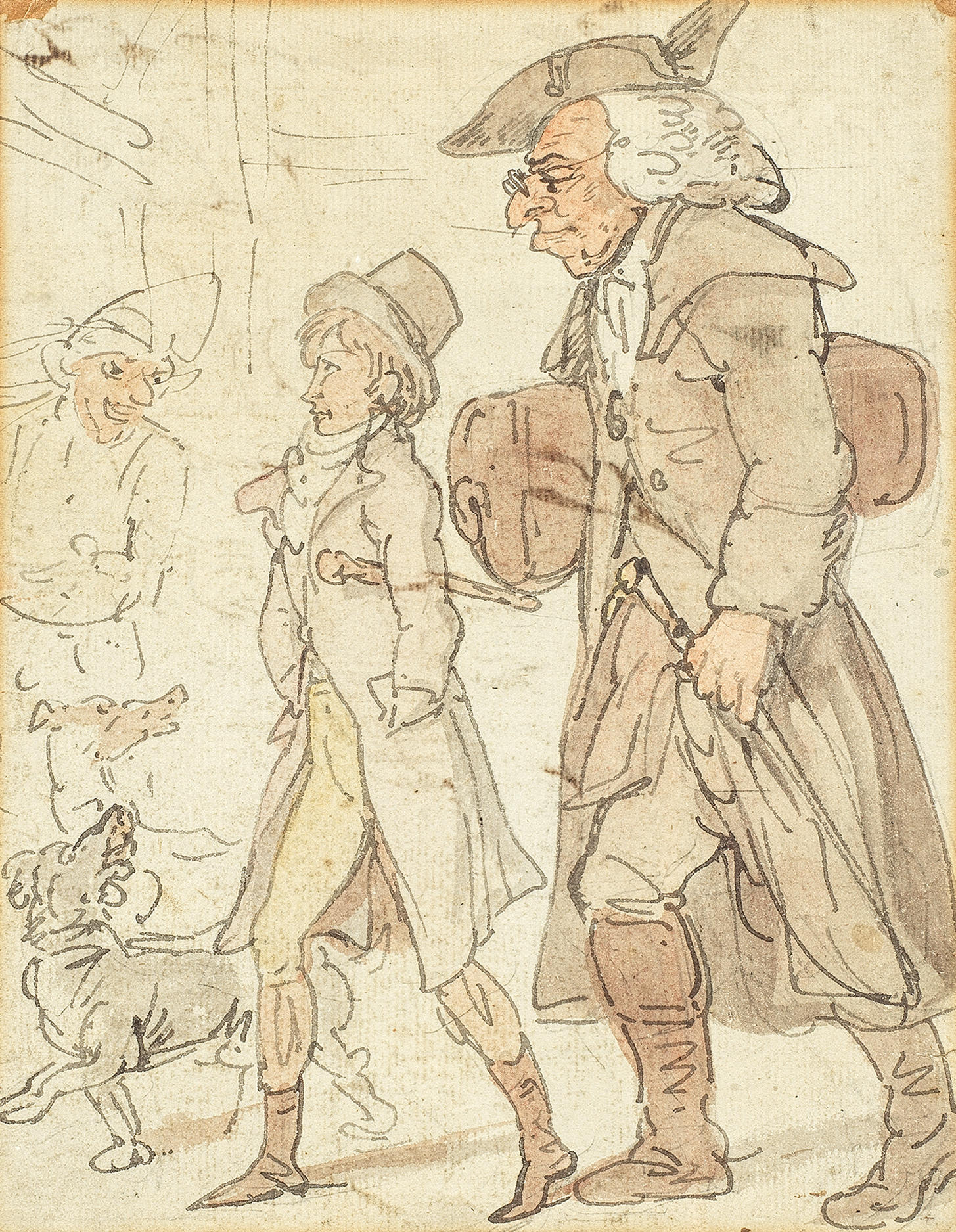 Thomas Rowlandson Watercolour - Adam Calvert Bentley