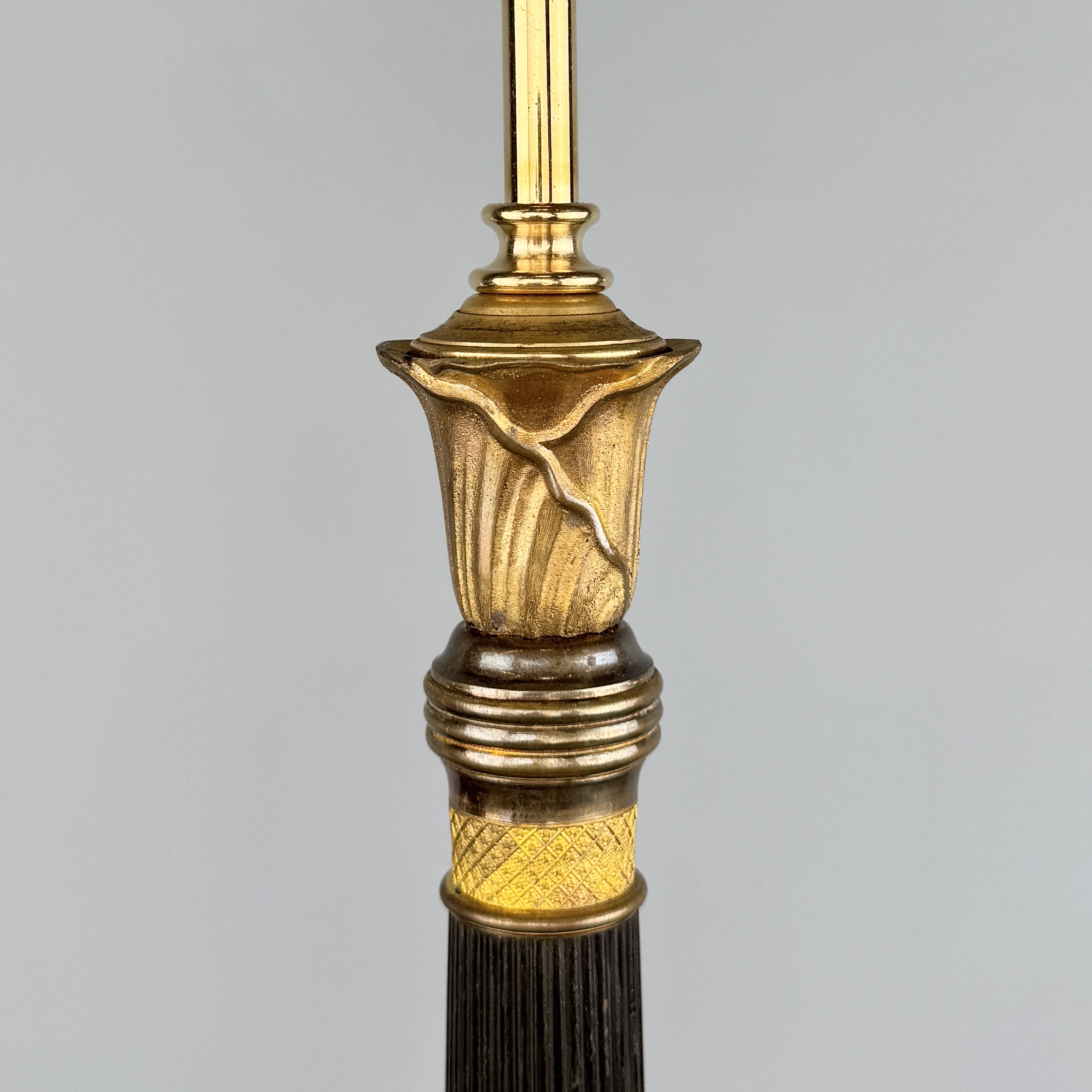 Empire Bronze and Gilt-Bronze Column Lamp - Adam Calvert Bentley
